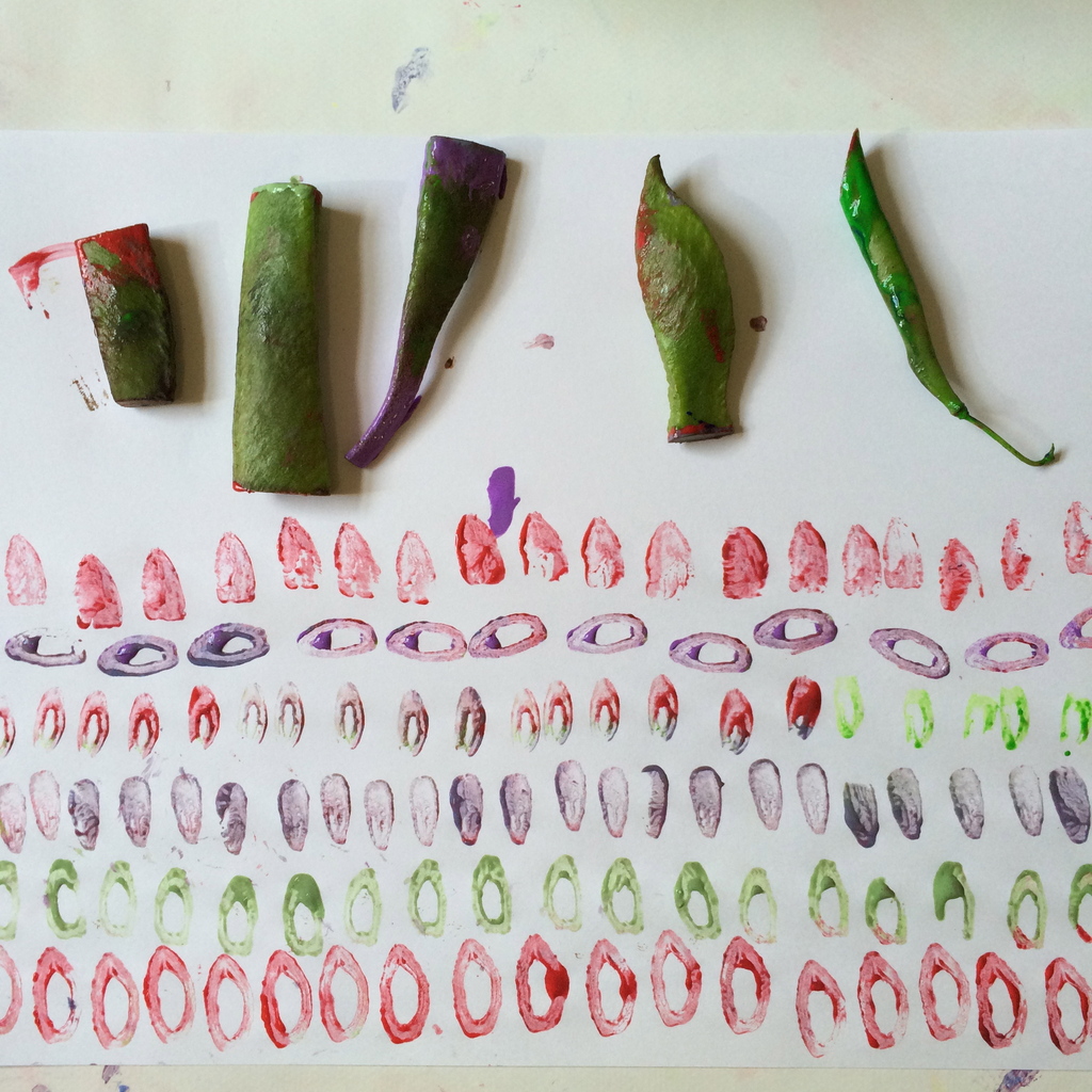 Vegetable Printing | Colourful Minds