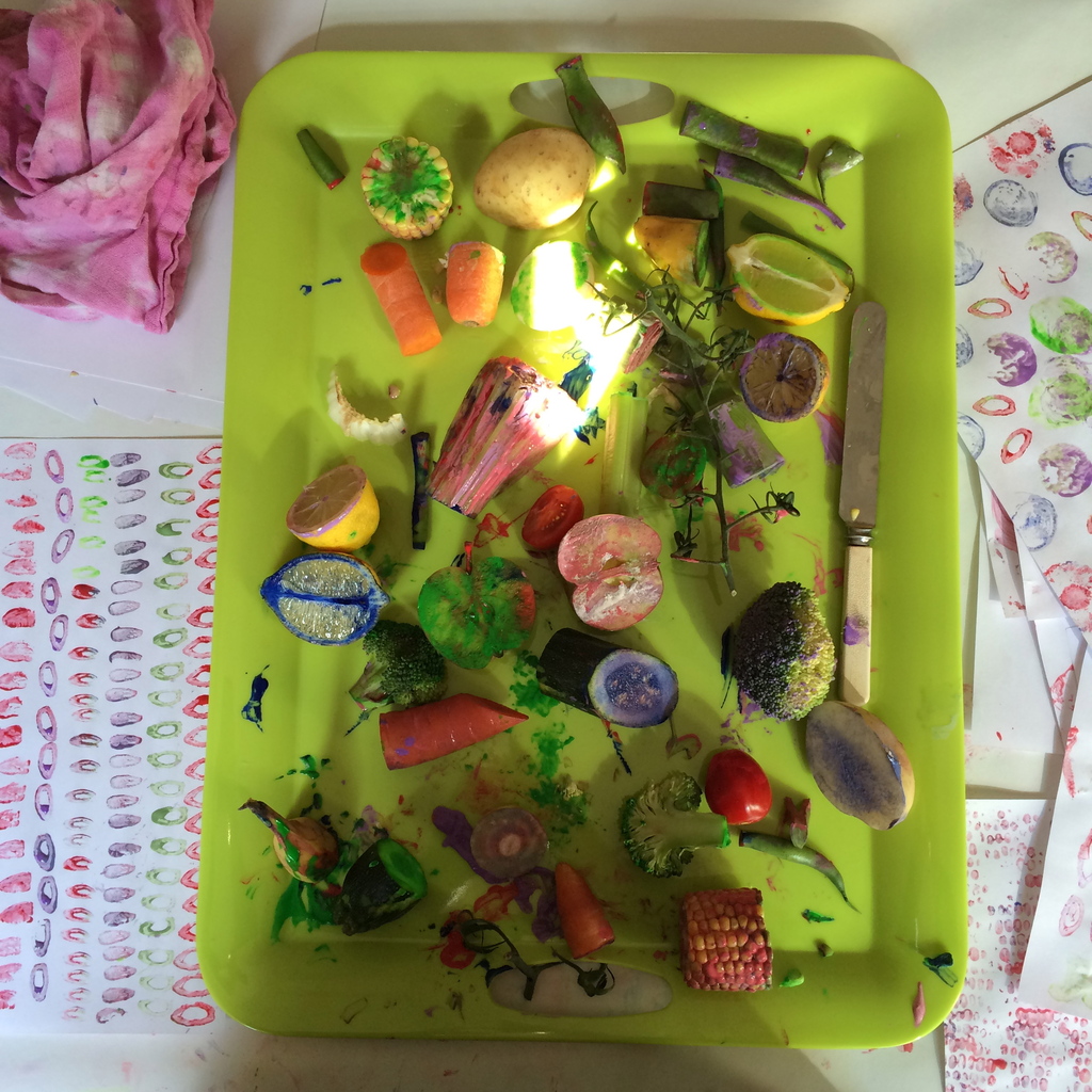 Vegetable Printing | Colourful Minds