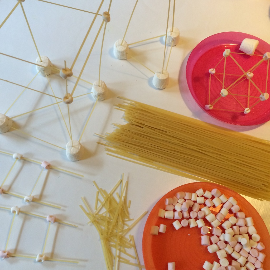 Marshmallow and Spaghetti Structures | Colourful Minds