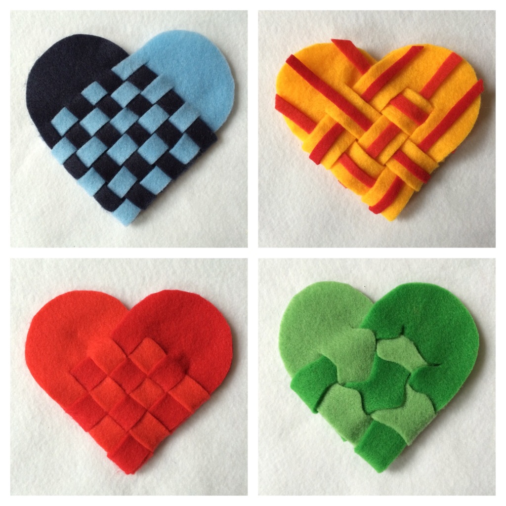 Danish Felt Hearts | Colourful Minds
