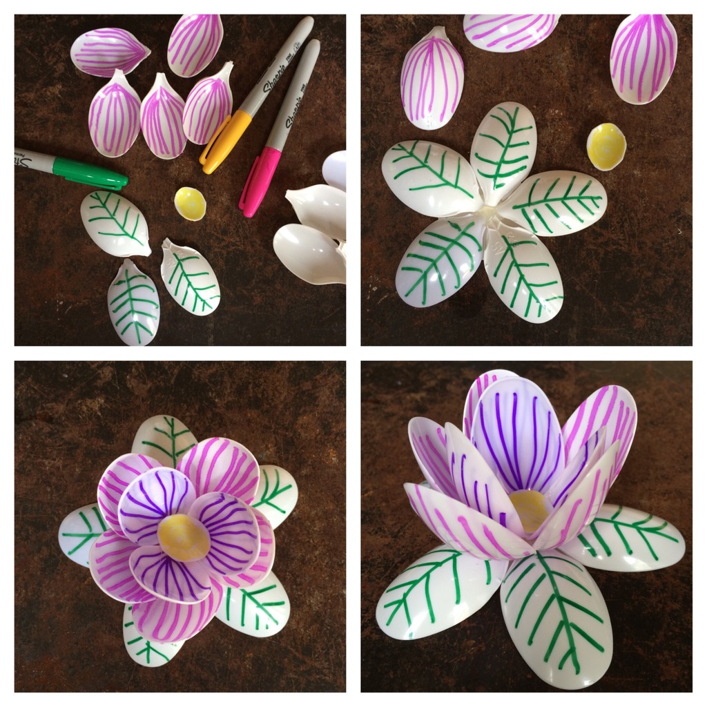 Plastic Spoon Art | Colourful Minds