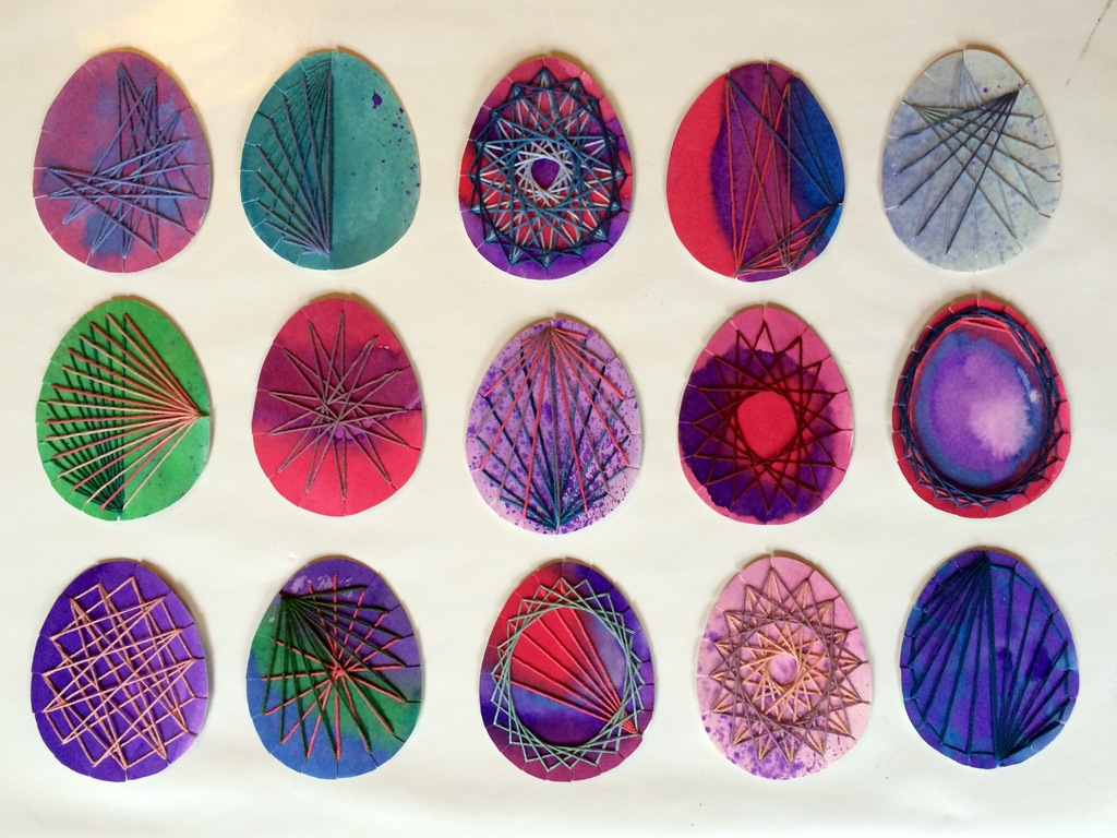 Embroidered Eggs | Colourful Minds