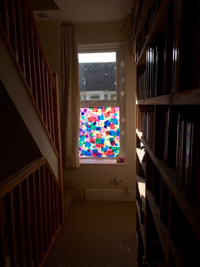 Tissue Paper Stained Glass | Colourful Minds