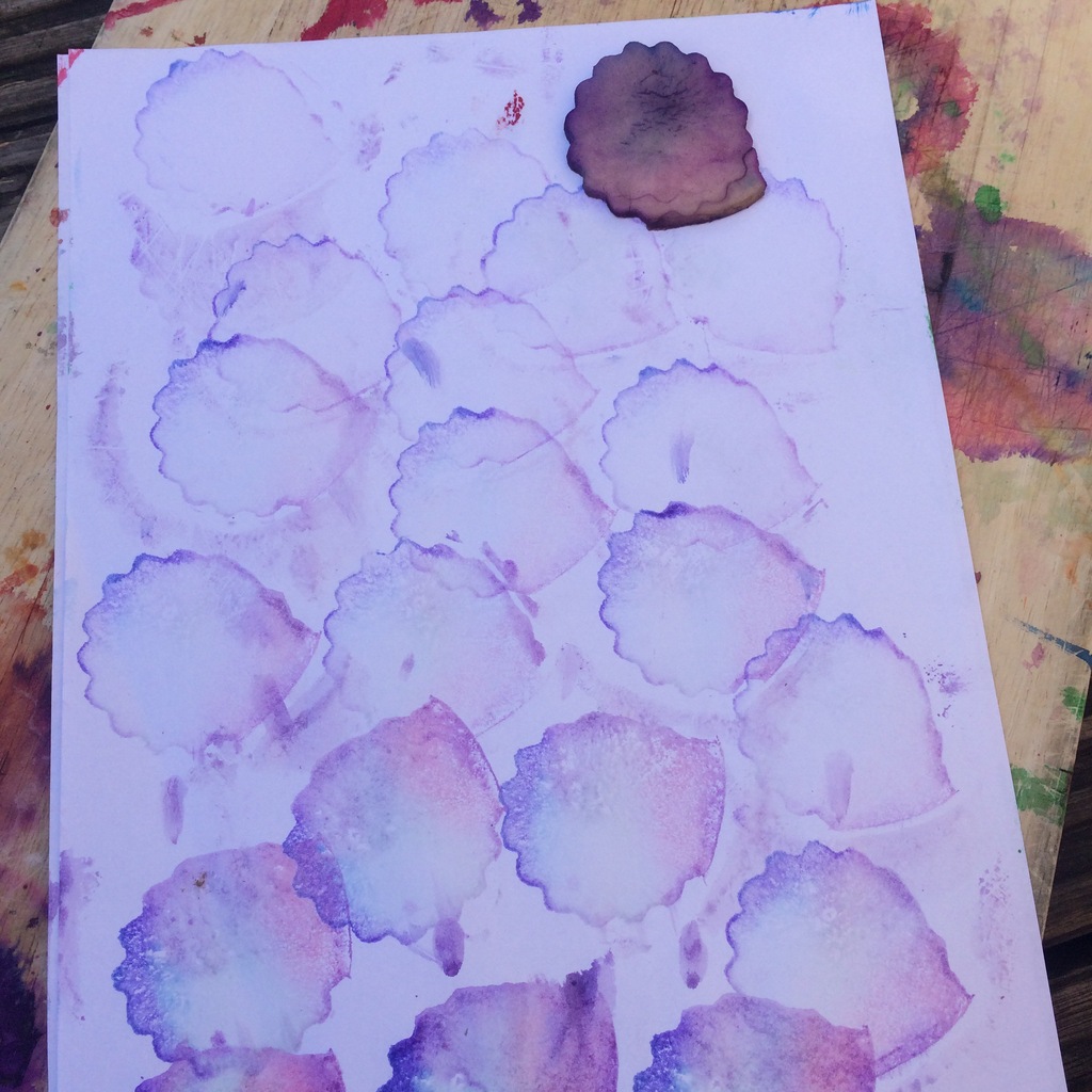 Negative Potato Prints | Colourful Minds